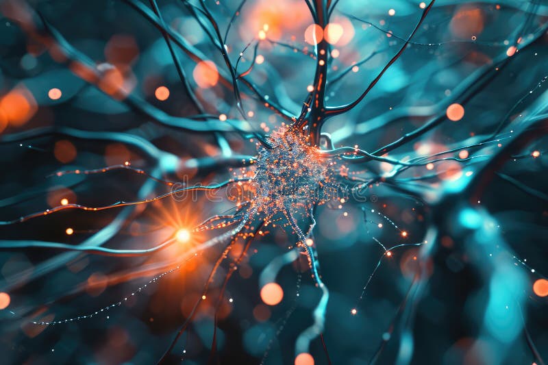 Neural Network Background, Near Future Neural System Texture ...