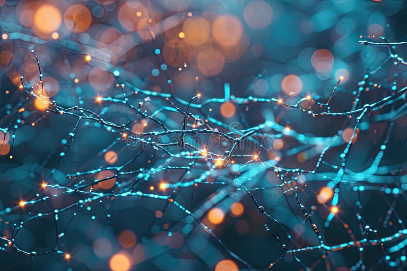 Neural Network Background, Near Future Neural System Texture ...