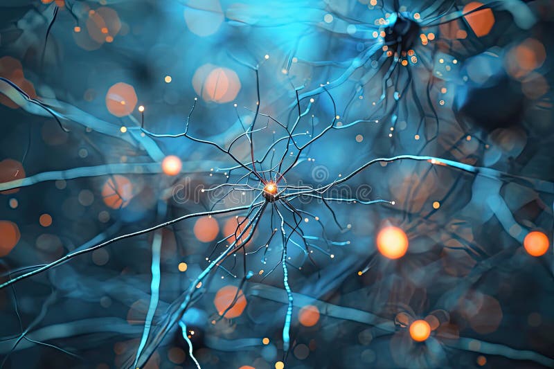 Neural Network Background, Near Future Neural System Texture ...