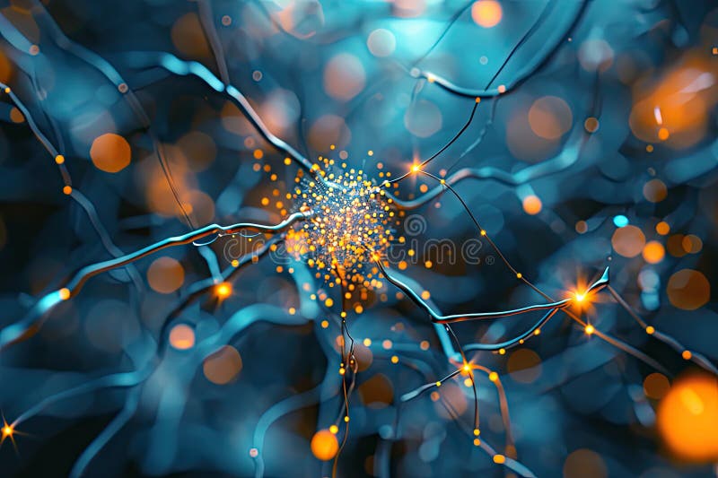 Neural Network Background, Near Future Neural System Texture ...