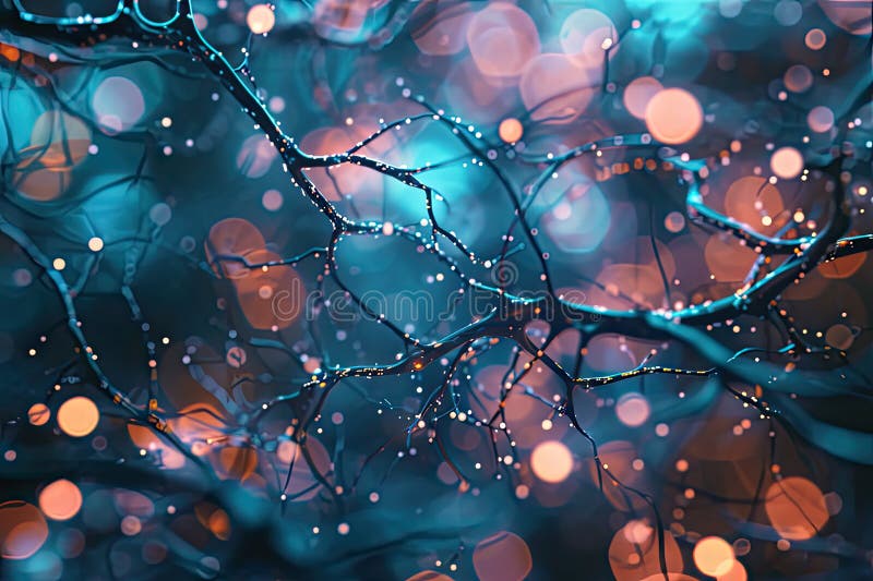 Neural Network Background, Near Future Neural System Texture ...