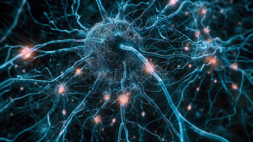 Neural Network Brain Activity - Artificial Intelligence Concept with ...