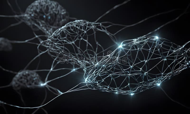 Neural Network of the Brain Illuminated AI Generated Stock Image ... Neural Network of the Brain Illuminated AI Generated Stock Image ...