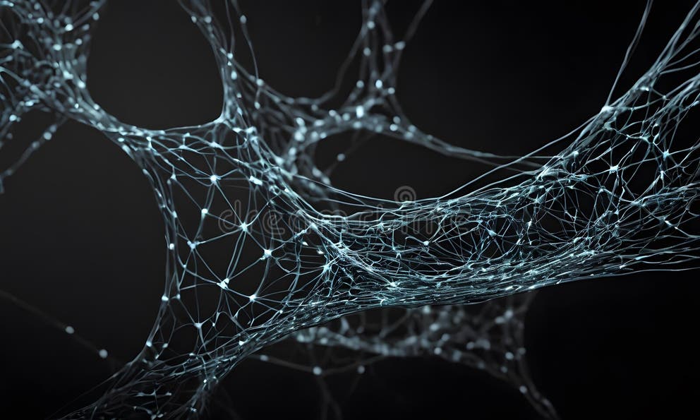 Neural Network of the Brain Illuminated AI Generated Stock Image - Image of abstract, mystical ...