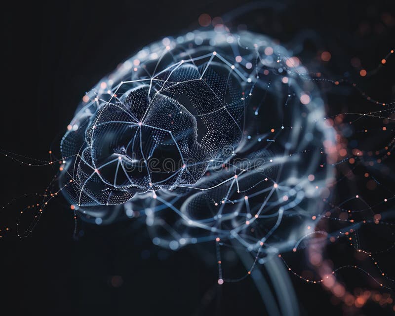 A Neural Network Brain Interface Illustrating the Merging of Human ...