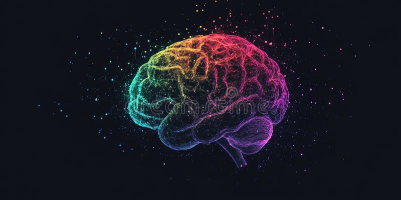 Neural Network, Brain Power, Digital Mind Stock Illustration ...