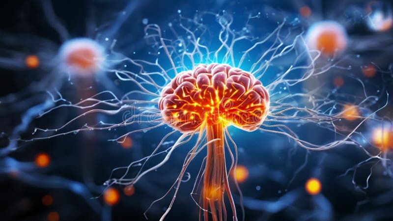Neural Network Brain, Synapse Connections, Brain Stimulation or ... Neural Network Brain, Synapse Connections, Brain Stimulation or ...