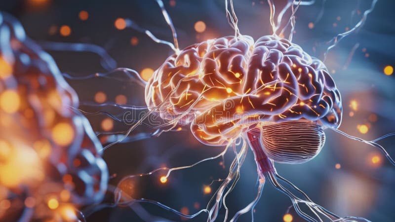 Neural Network Brain, Synapse Connections, Brain Stimulation or ... Neural Network Brain, Synapse Connections, Brain Stimulation or ...