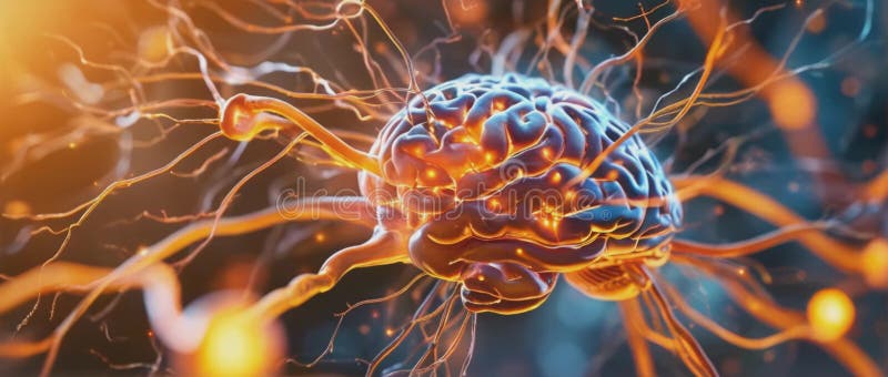 Neural Network Brain, Synapse Connections, Brain Stimulation or ... Neural Network Brain, Synapse Connections, Brain Stimulation or ...