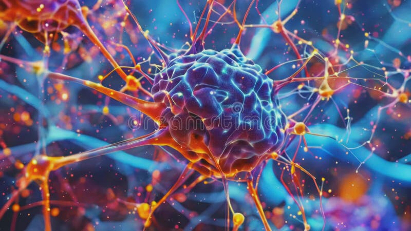 Neural Network Brain, Synapse Connections, Brain Stimulation or ... Neural Network Brain, Synapse Connections, Brain Stimulation or ...