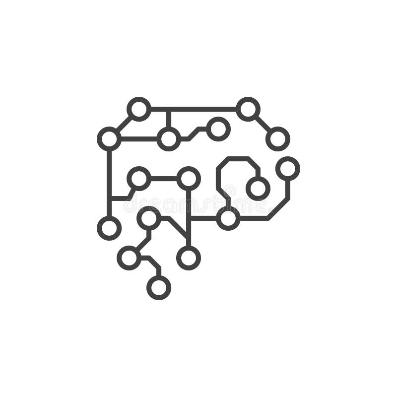Neural Network Brain Vector AI Concept Outline Icon or Sign Stock ... Neural Network Brain Vector AI Concept Outline Icon or Sign Stock ...