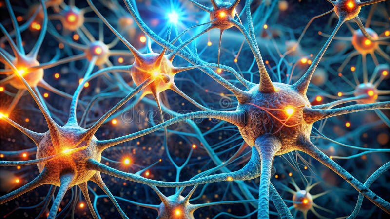 Neural Network Close-Up Microscopic Composition, Glowing Synapses Stock ... Neural Network Close-Up Microscopic Composition, Glowing Synapses Stock ...
