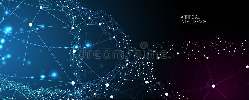 Neural Network Concept. Connected Cells with Links. High Technology ...