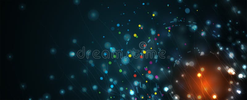 Neural Network Concept. Connected Cells with Links. High Technology ...