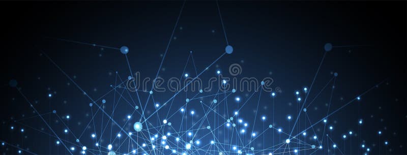 Neural Network Concept. Connected Cells with Links. High Technology ...