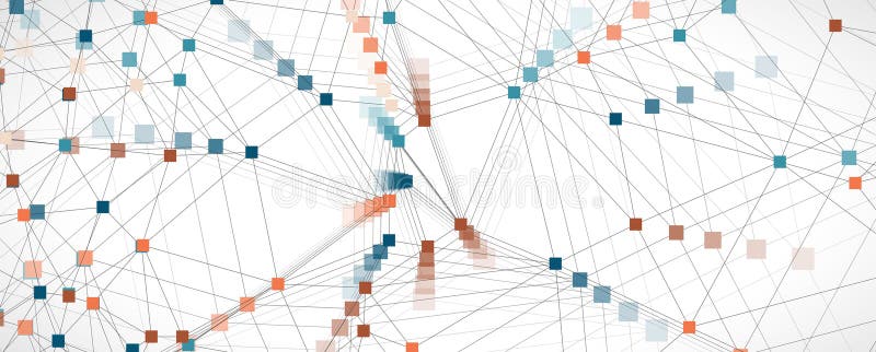 Neural Network Concept. Connected Cells with Links. High Technology ...