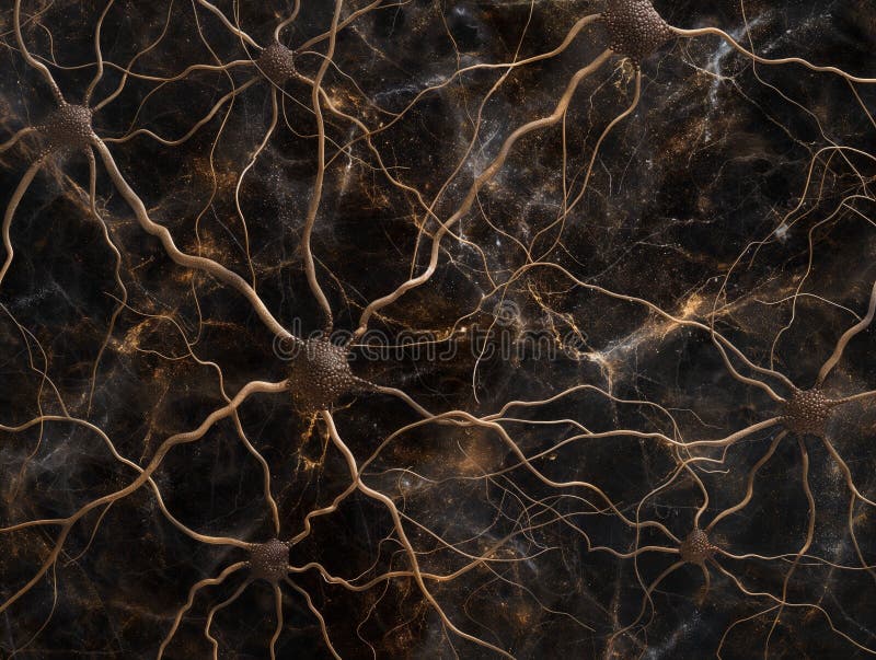 Neural Network Concept on Cosmic Background Stock Photo - Image of ...