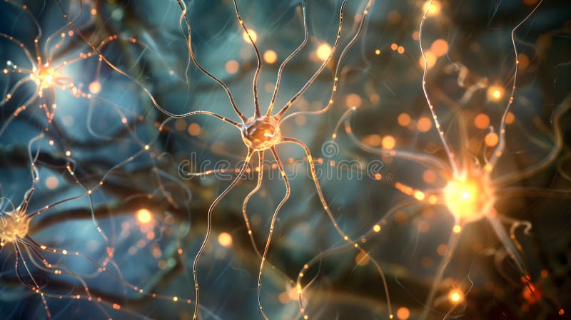 Neural Network Concept with Glowing Neurons and Synapses_2 Stock ... Neural Network Concept with Glowing Neurons and Synapses_2 Stock ...