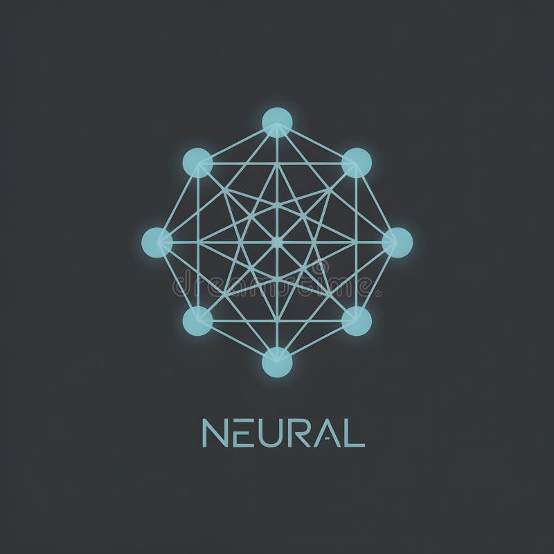 Neural Network Concept Icon with Connected Nodes and Neural Label on ...