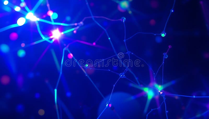 Neural Network Connection Lines, Technology and AI, Stock Photo, Generative AI Stock ...