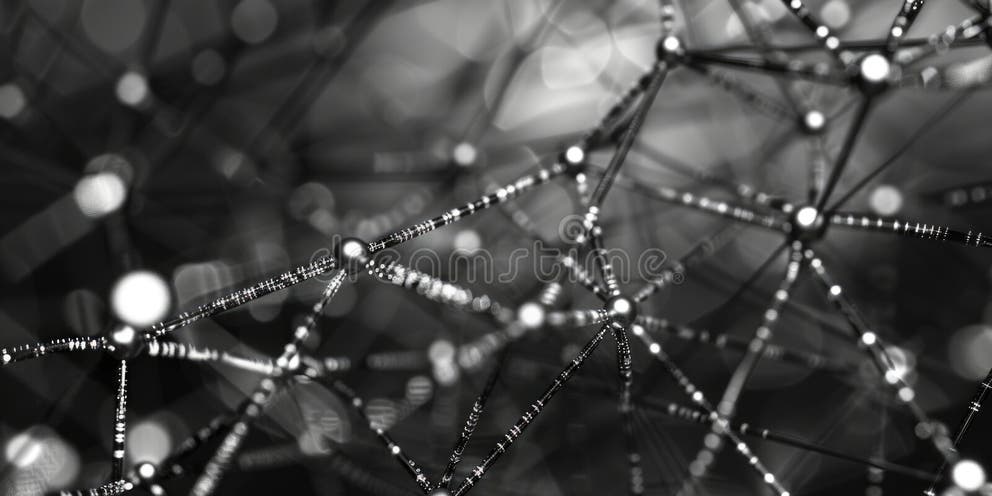 Neural Network Connections stock photo. Image of connections - 366439484