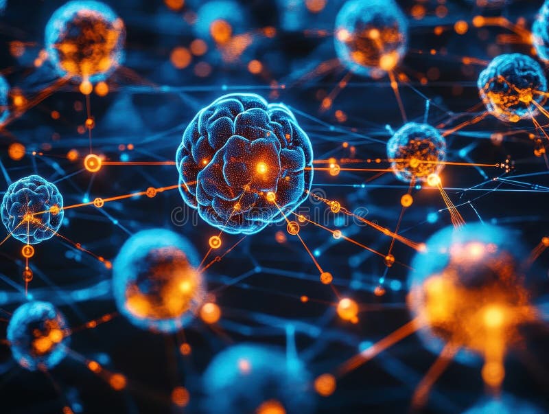 Neural Network Connections Illustrating Biological Complexity and ...