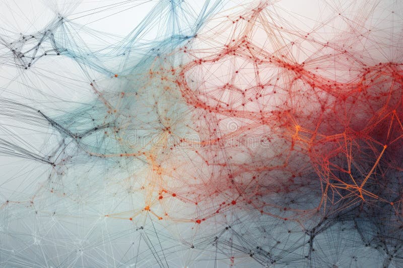 Neural Network, with Connections between Neurons Represented by ...