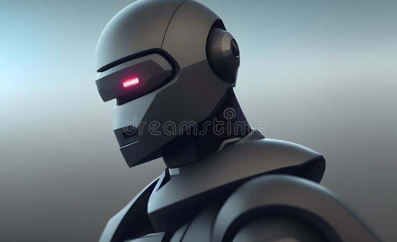 A Fantastic Creature, an Android Robot from the Future, Created with ...