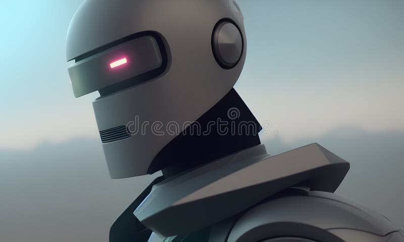 A Fantastic Creature, an Android Robot from the Future, Created with ...