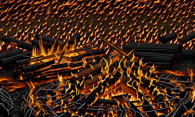 Fire and Bonfires, Flames Created with the Help of Artificial ...