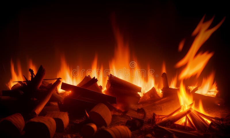 Fire and Bonfires, Flames Created with the Help of Artificial ...