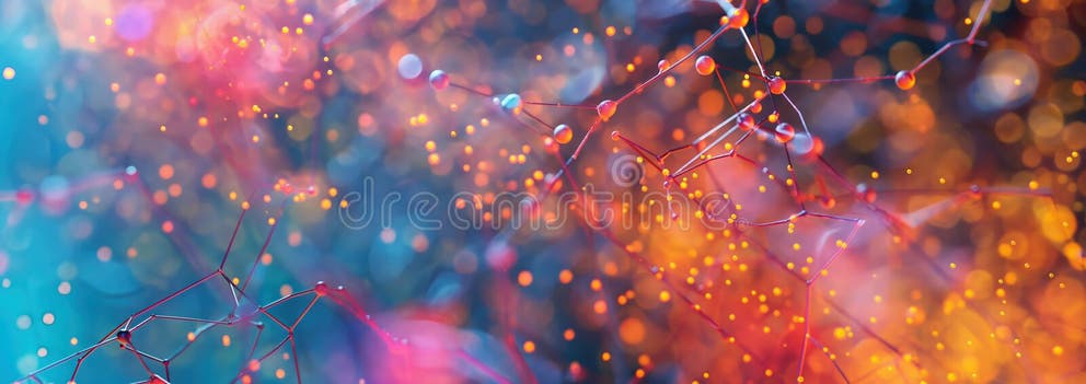 Neural Network Cyberspace Pattern. Background Science Concept Stock ...