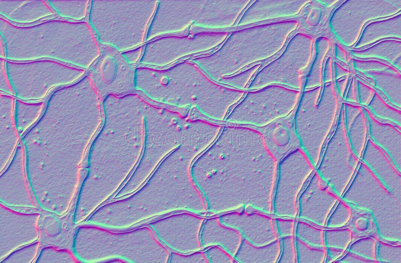 Neural Network, 3D Illustration Stock Illustration - Illustration of ...