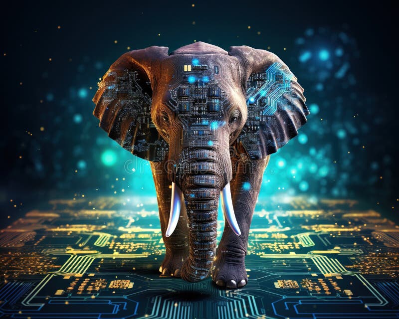 Big Data Elephant Stock Illustrations – 99 Big Data Elephant Stock ...