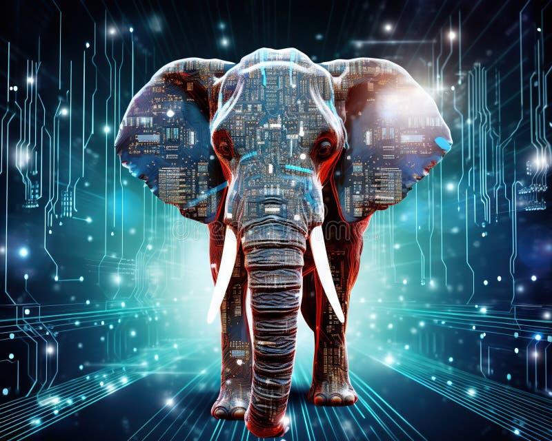 Big Data Elephant Stock Illustrations – 115 Big Data Elephant Stock ...
