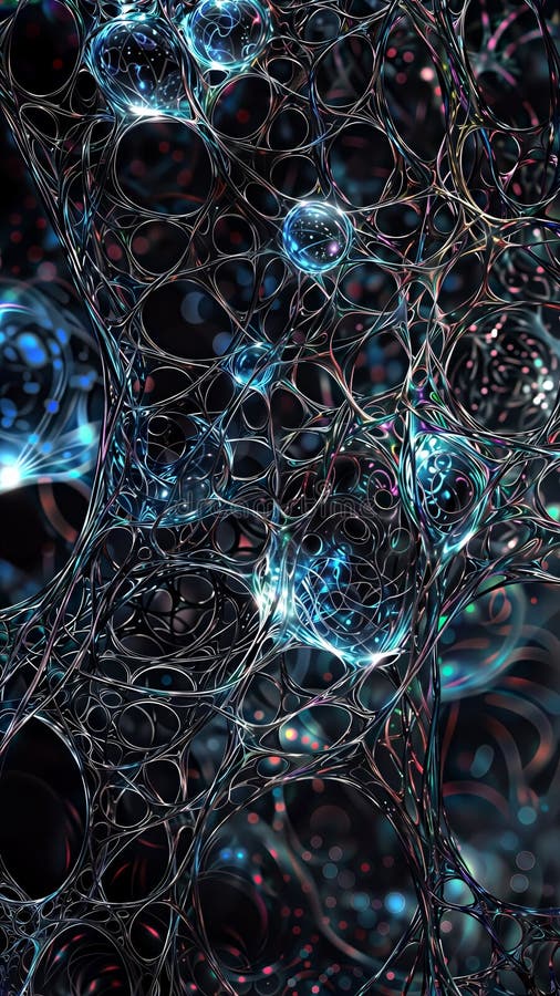 Neural Network Fantasy with Intricate Nodes, Generative Ai Stock ... Neural Network Fantasy with Intricate Nodes, Generative Ai Stock ...