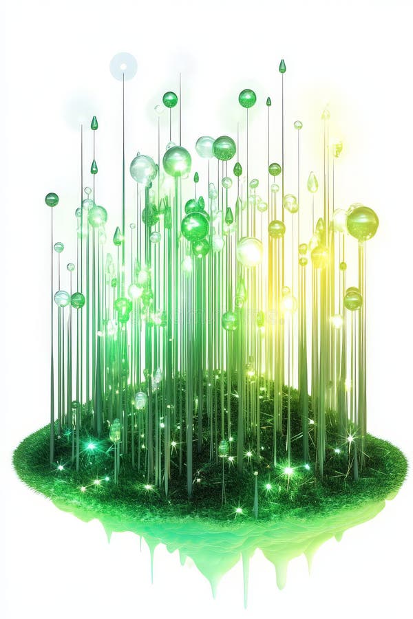 Neural Network Forest Illustration Stock Illustration - Illustration of ...