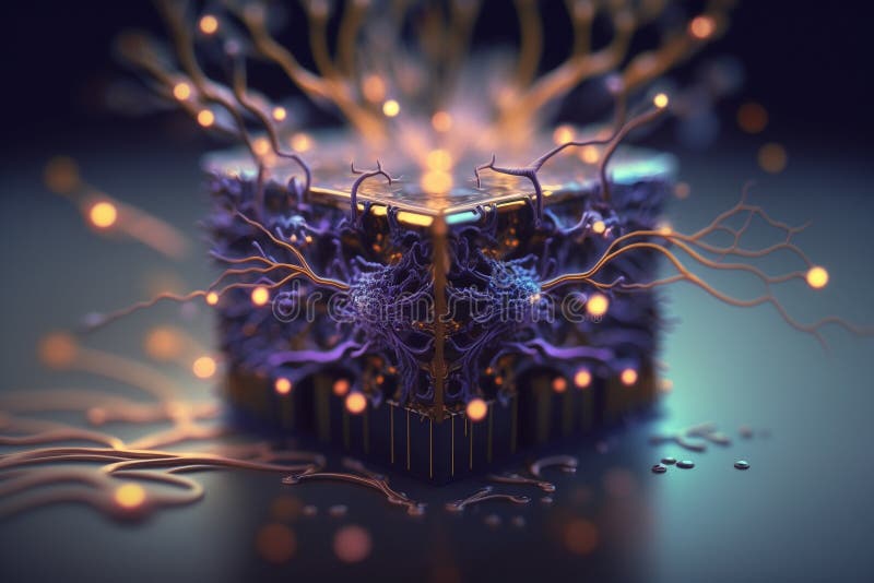 Neural Network with Glowing Bioluminescence. the Image Represents the ... Neural Network with Glowing Bioluminescence. the Image Represents the ...