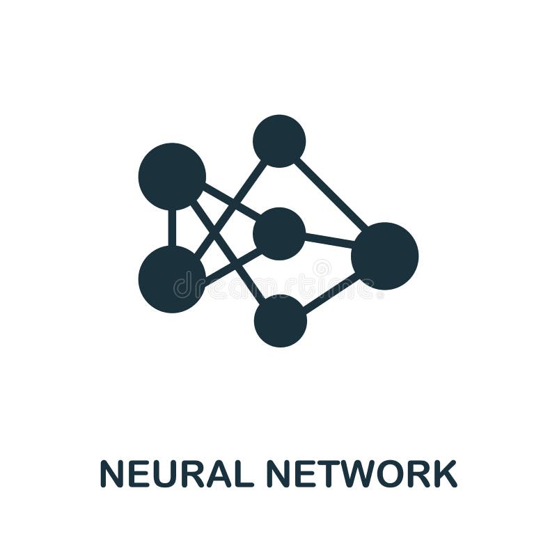 Neural Network Icon. Creative Simple Design from Artificial ...