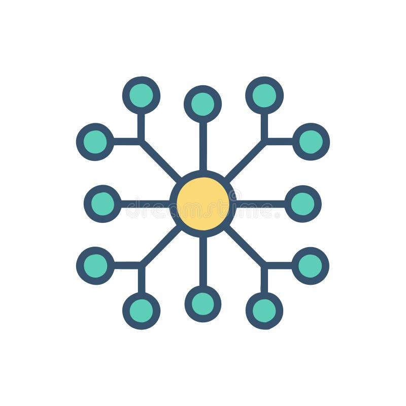 Neural Network Icon for AI Technologies Stock Vector - Illustration of ...