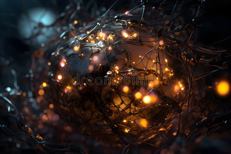 Neural Network Interconnected - Artifical Intelligence Conceptual ...