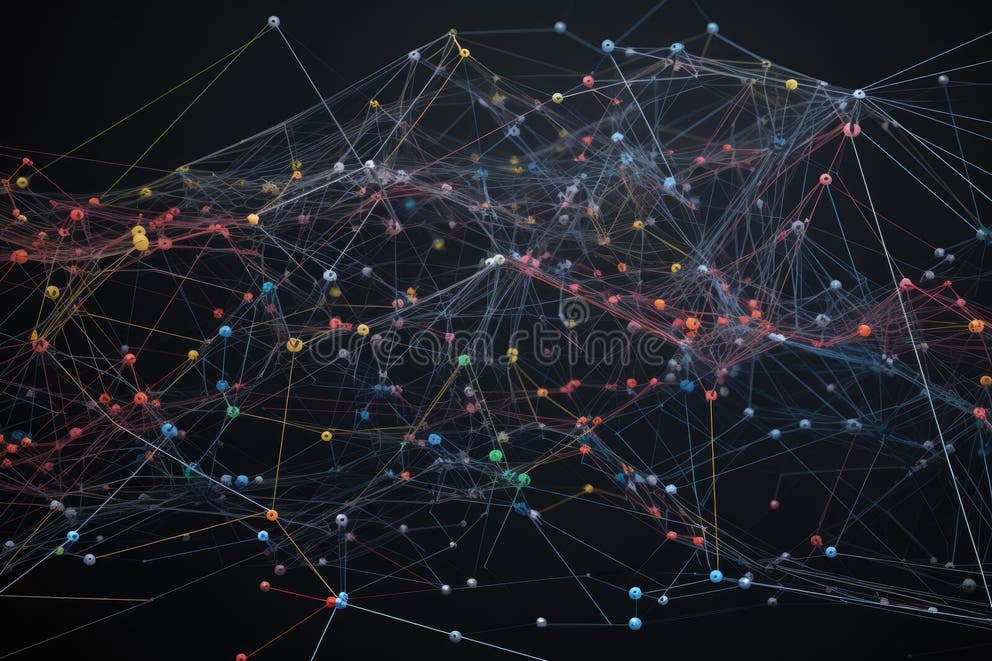 Neural Network, with Its Interconnected Nodes and Layers, Representing Different Levels of ...