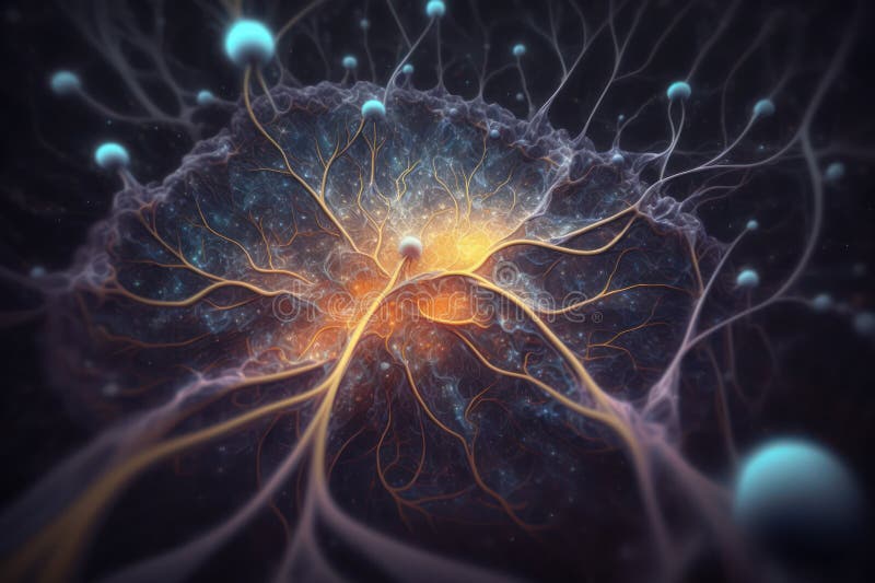 Neural Network Light Energy Design Stock Photo - Image of neural, space ...