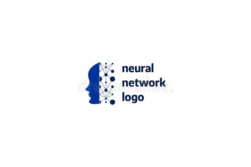 Neural network logo design stock vector. Illustration of sample - 280601296