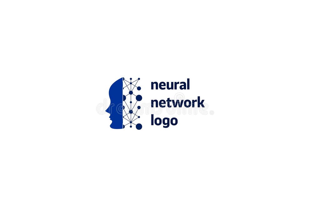 Neural network logo design stock vector. Illustration of sample - 280601296