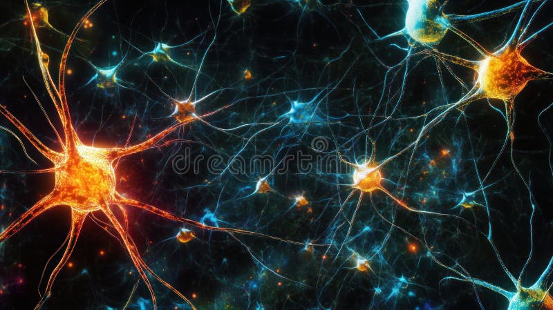 Neural network stock illustration. Illustration of medical - 385480948