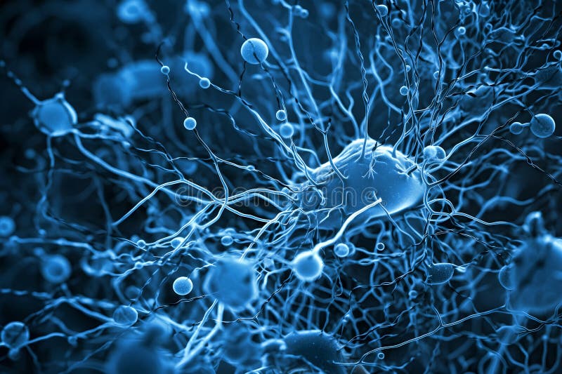 Neural Network of Neuron Cells Illustration. Microscopic View of Brain ... Neural Network of Neuron Cells Illustration. Microscopic View of Brain ...