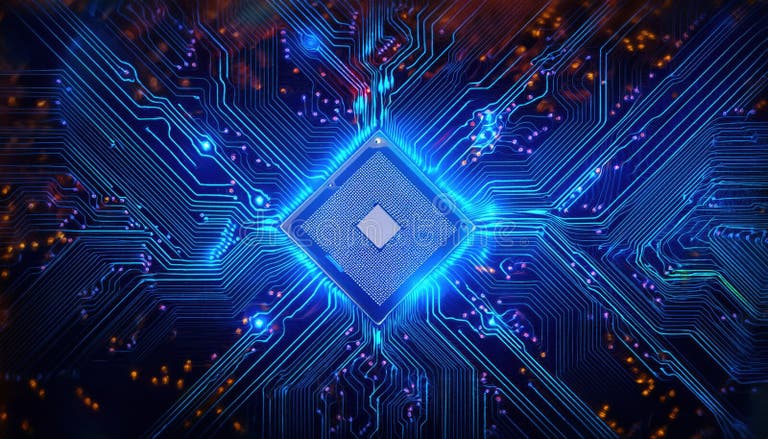 Neural Network Pathways Branching from Central Ai Processor with Vision Detection Outputs and ...