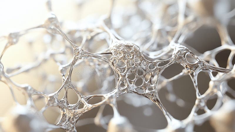 Neural Network Patterns In Brain Tissue Creating Complex Branching