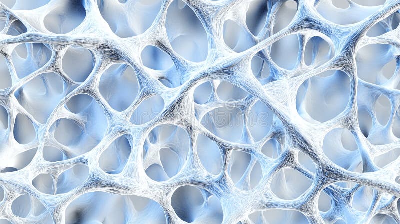 Neural Network Patterns In Brain Tissue Creating Complex Branching